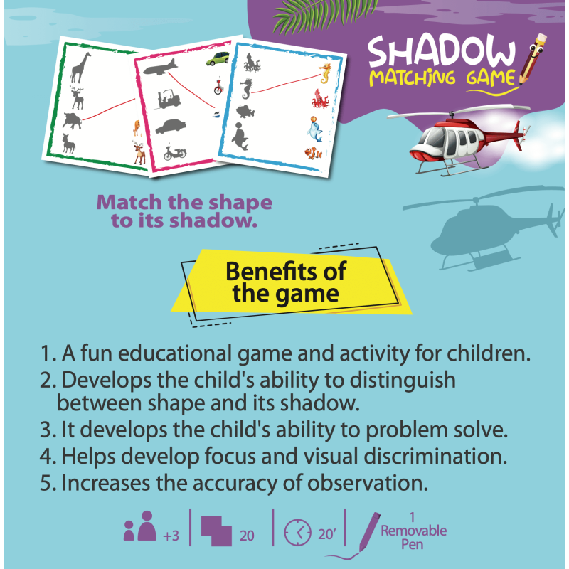 Shadow matching game